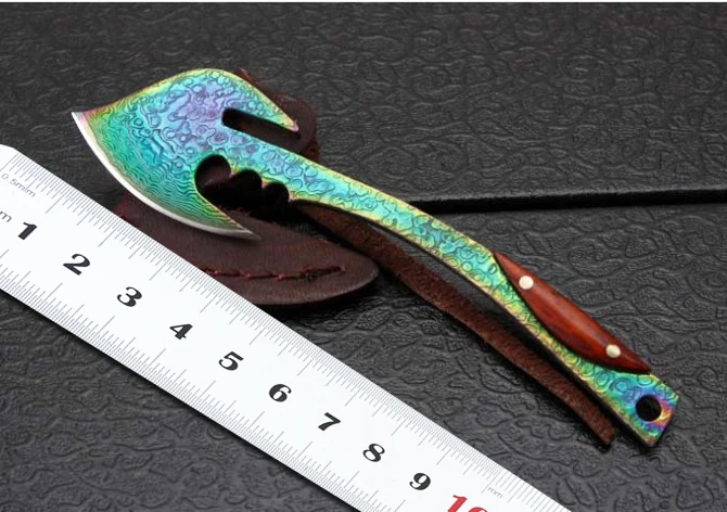 Mini Dream Color Damascus Axes,Color Wood Handle Gift Rescue Axe ...
