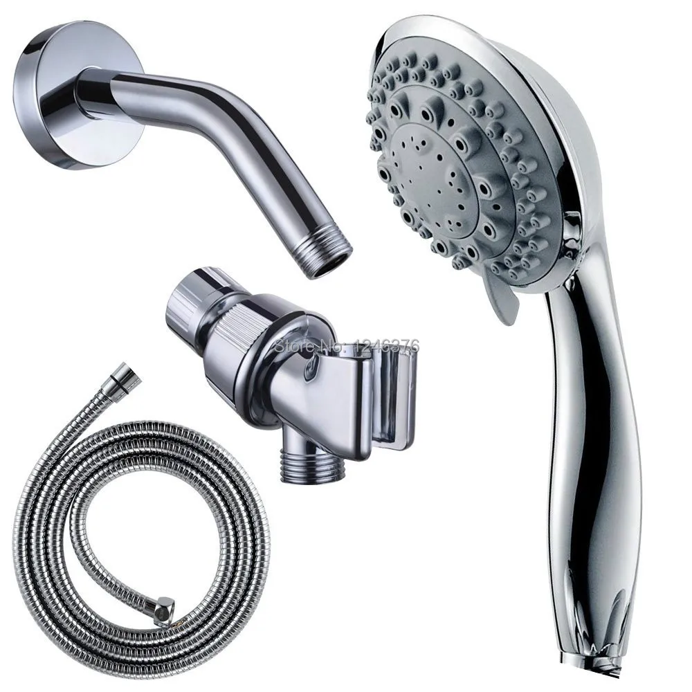Chrome Finish Bath SEVEN Function Handheld Shower Head Showerhead Combo ...