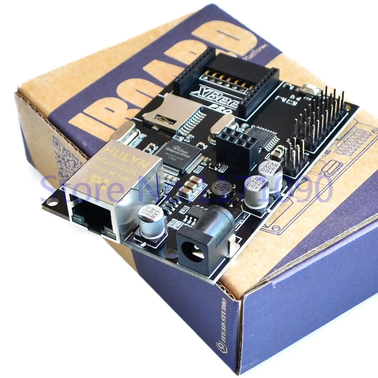 Iboard W5100 Ethernet Module Development Board With Poe Xbee And Sd Card Slot Expansion In