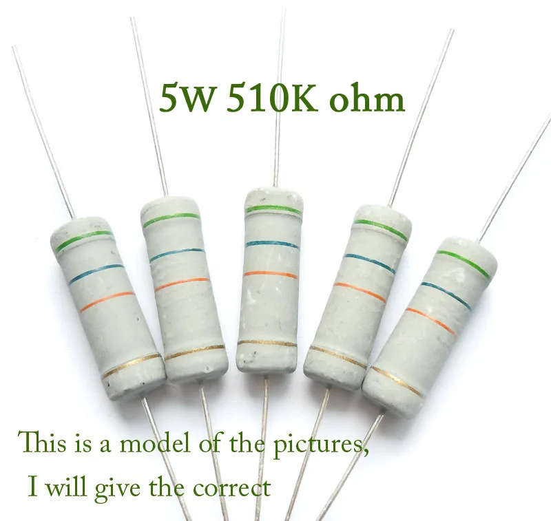 CV9521U 5w 510k 510000 ohm 100% Original New Fixed Resistor Metal Oxide ...