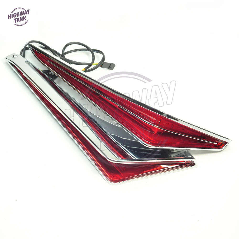 1 Pair LED Motorcycle Rear Tour Pack Run Turn Light Motor Tail Turning ...