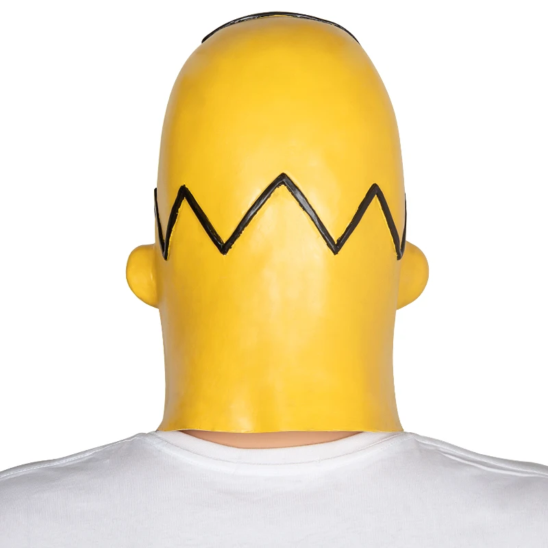 The Homer Simpsons Latex Simpsons Cosplay Mask Halloween Cosplay For ...