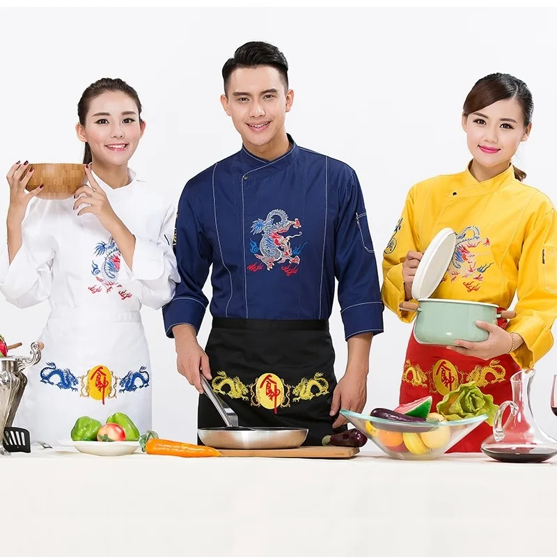 New Arrival Lady Chef Uniform Restaurant Kitchen Female Chef Jacket ...