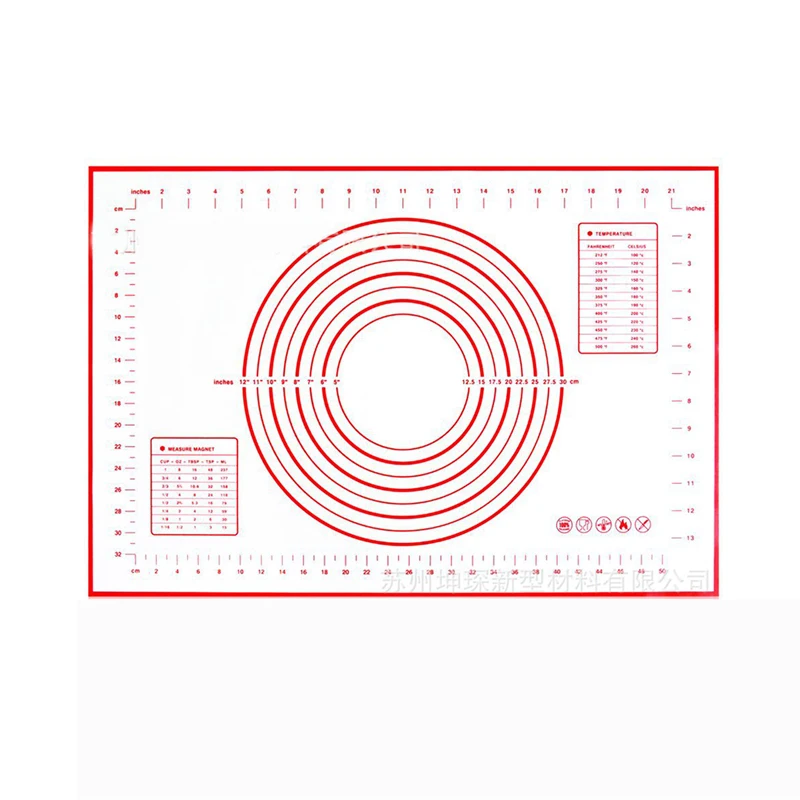 60*40/29*26 см силиконовый коврик для выпечки со шкалой прокатки теста ...