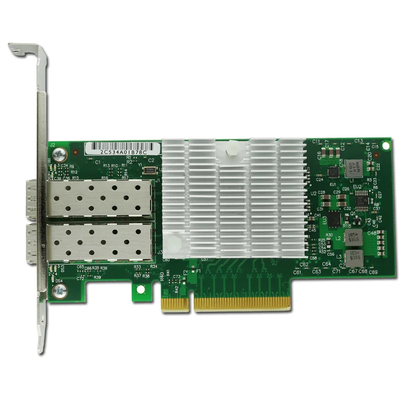 10 Gigabit Fiber Ethernet Adapter 2 Port SFP+ NIC Card JL82599ES ...