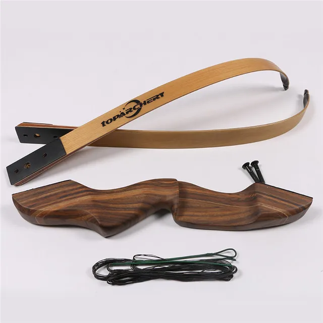 1pc Take Down Recurve bow wooden laminated bow 60 inch 55lbs Recurve ...