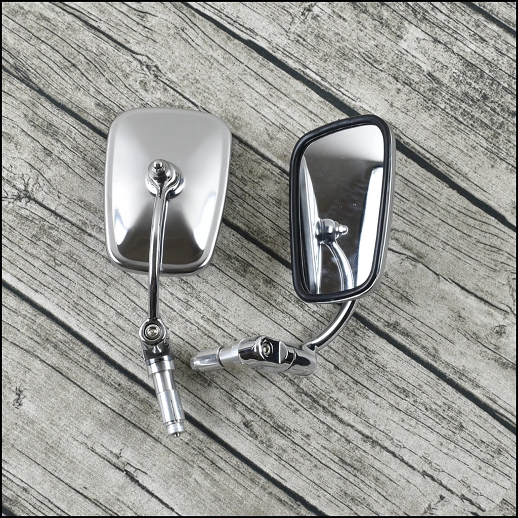 GN retro motorcycle modified Rearview Side Stainless steel&CNC Mirrors ...