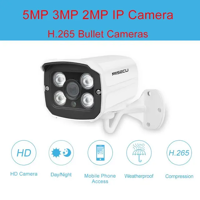 48V POE H.265 CCTV
