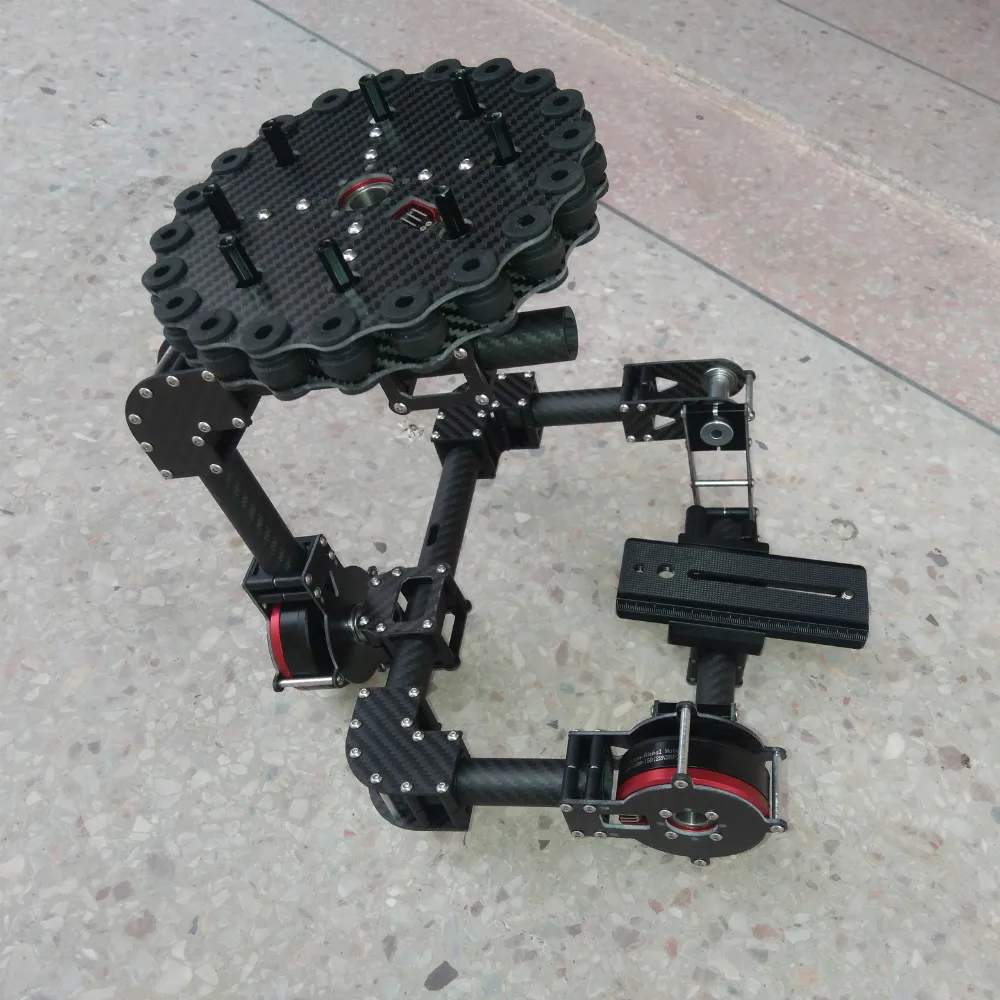 3 axis DSLR Brushless Gimbal Carbon Fiber Handheld Gimbal Alexmos 8bit ...