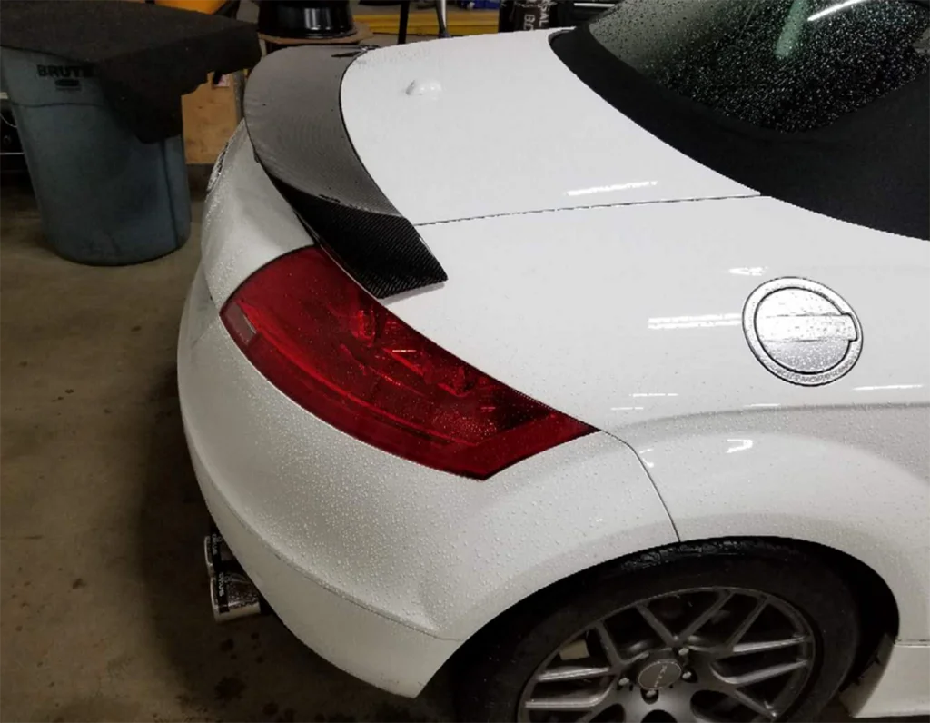 Carbon Fibre Rear Trunk Boot Spoiler Wing for AUDI TT 8J MK2 TTS Coupe ...