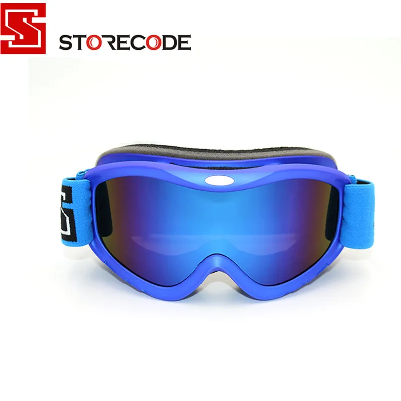 Storecode Brand Ski Goggles 2 Double Lens Anti Fog Uv400 Snowboard Glasses Men Women Blue Frame
