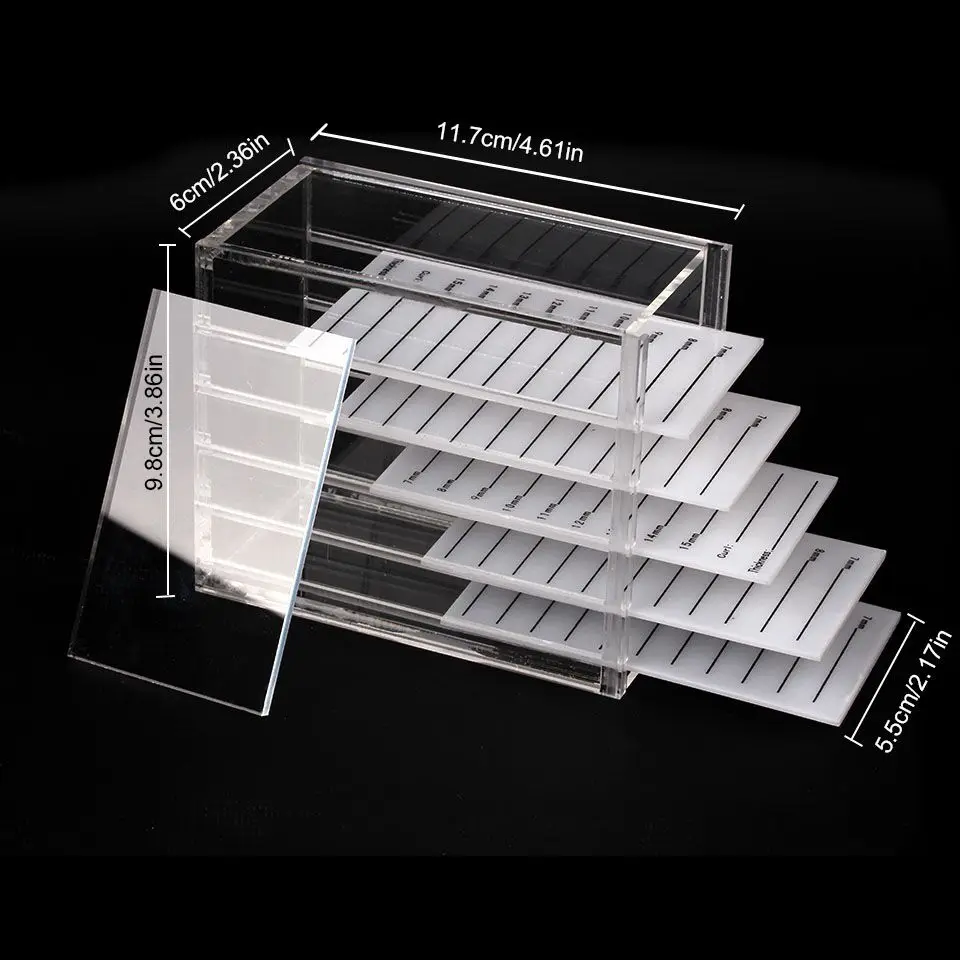 Eyelash-Extension-Storage-Box-5-Layers-Organizer-Acrylic-Pallet-Holder ...
