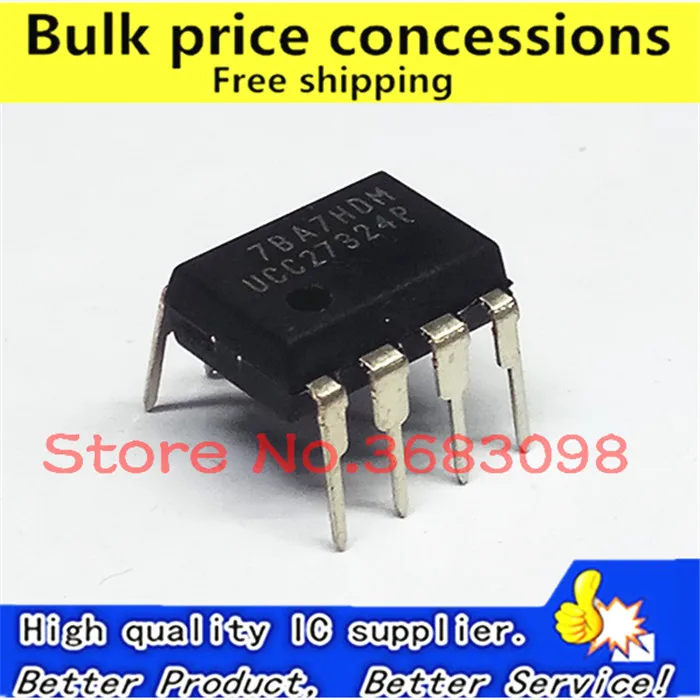 Frete grátis 10 pçs/lote UCC27324P UCC27324 DIP 8|Peças e acessórios de ...