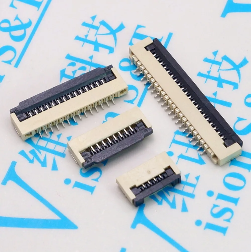FPC connector 1.0mm Clamshell the shell of a clam 4/5/6/8/9/10/12/14/15 ...