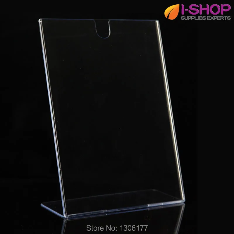 Classic Plastic L Shape Picture Frame A4 Portrait Photo Frame Slanted ...