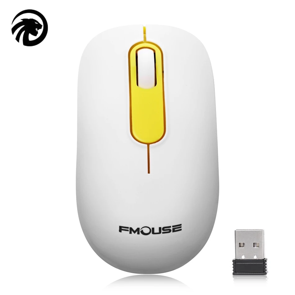 Original FMOUSE 1200DPI 2.4GHz Wireless Optical Mouse Ergonomic Design ...