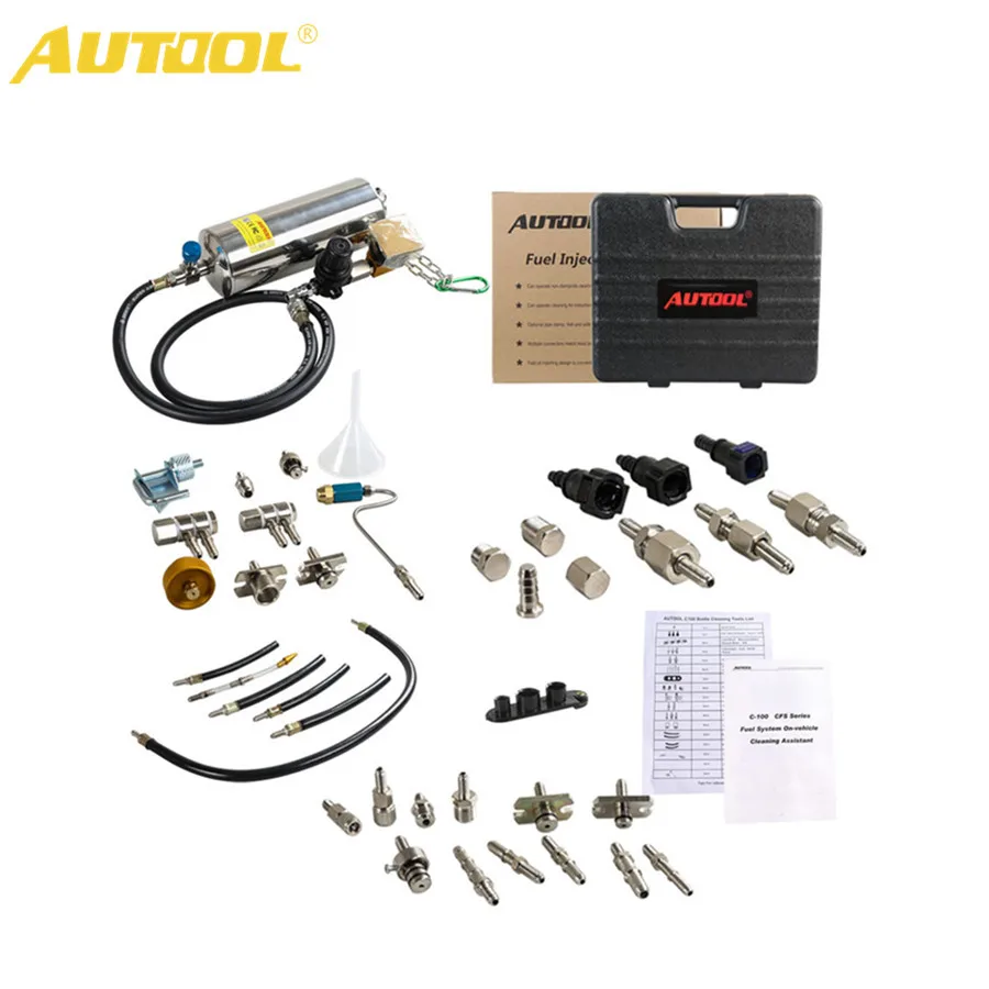 AUTOOL C100 Automotive Non Dismantle Fuel System Injector Cleaner for ...