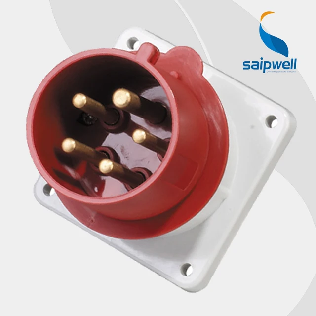 Aliexpress.com : Buy 32A 400V 5P (3P+N+E) waterproof socket outlet 32 amp industrial plug wall ...