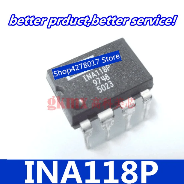 10 pçs/lote INA118P INA118 DIP 8 goodquality|Peças e acessórios de ...