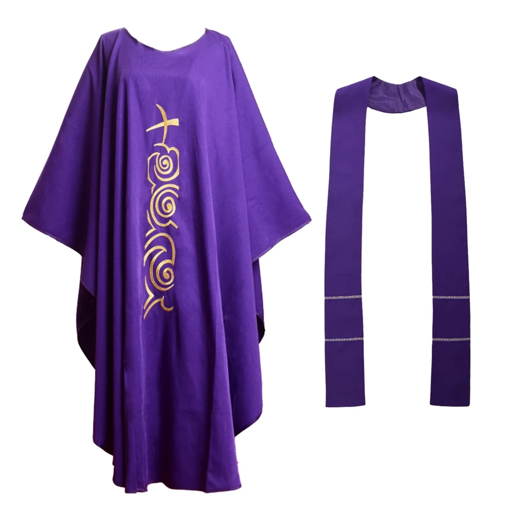 Purple Catholic Church Priest Clothing Episcopal Priest Bishop Chasuble ...