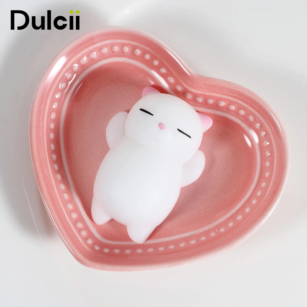 dulcii Kawaii Cute Soft Silicone Squishy Toy Fidget Hand Squishi ...