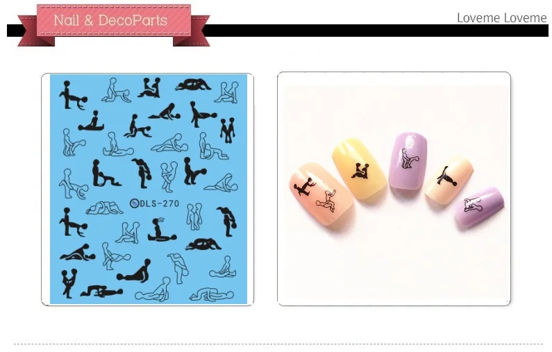 Diy Water Transfer Foils Nail Art Sticker Fashion Nails Harajuku Unique