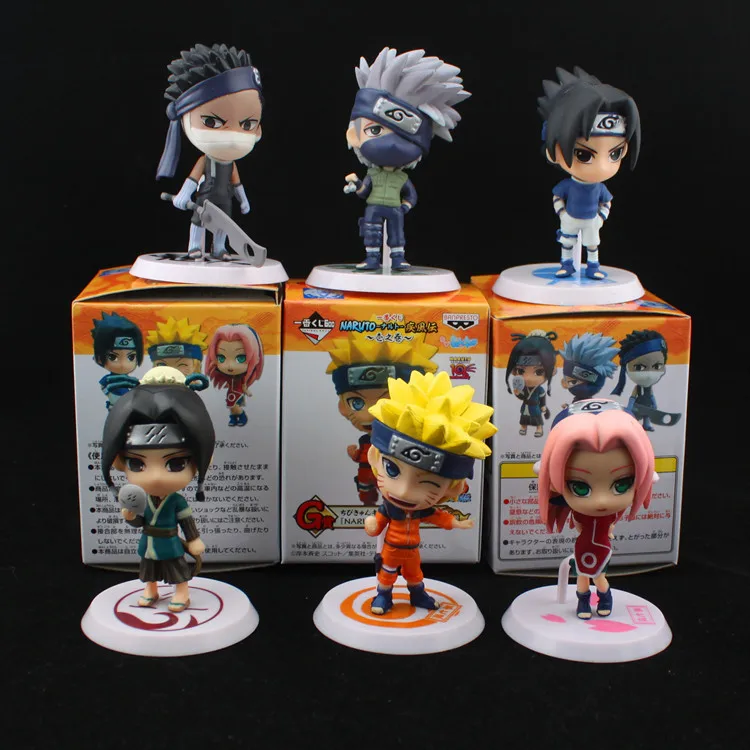 6pcs/Set PVC 8cm Naruto Anime Action Figures Children Toys Collection ...