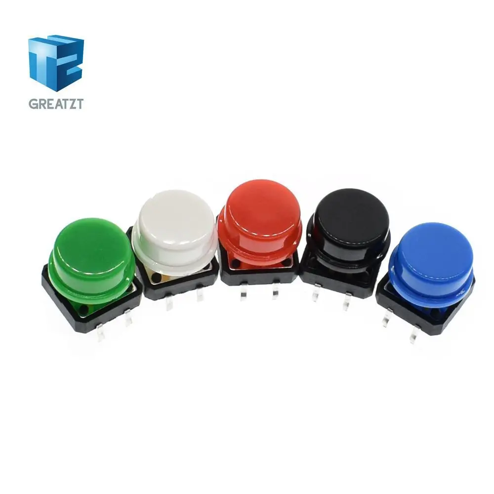 25pcs 12x12mm Big Key Module Big Button Module Light Touch Switch Module With Hat High Level