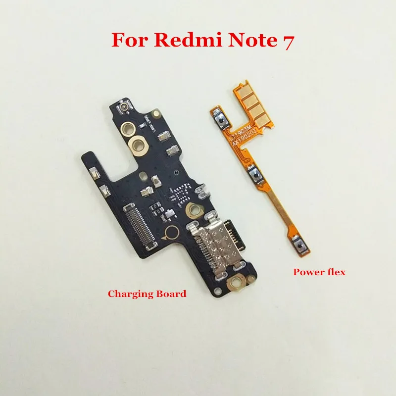 For-Xiaomi-Redmi-Note-7-Note7-USB-Charging-Dock-Port-Board-Power-On-Off ...