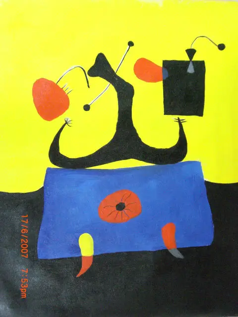 Famous-Artist-Milo-Abstract-Oil-Painting-Wall-art-Picture-for-Living ...