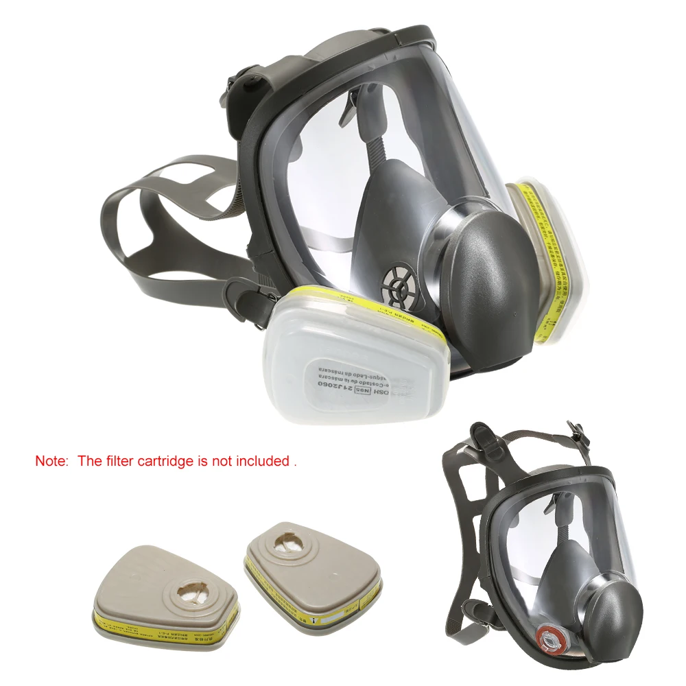 Full Face Gas Mask Full Facepiece Reusable Respirator Anti-odor Anti ...