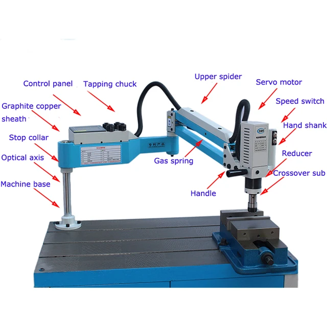 Aliexpress.com : Buy CE 220V M3 M16 Vertical Type Electric Tapping Machine Electric Tapper ...