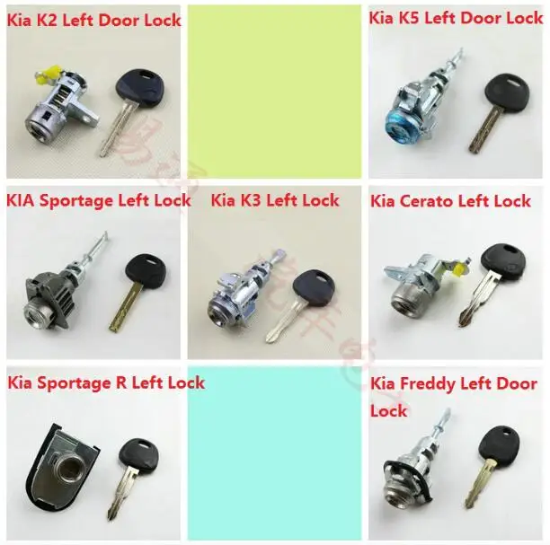 For KIA Serials Car Central Door Lock Core Ignition Lock Replace with ...
