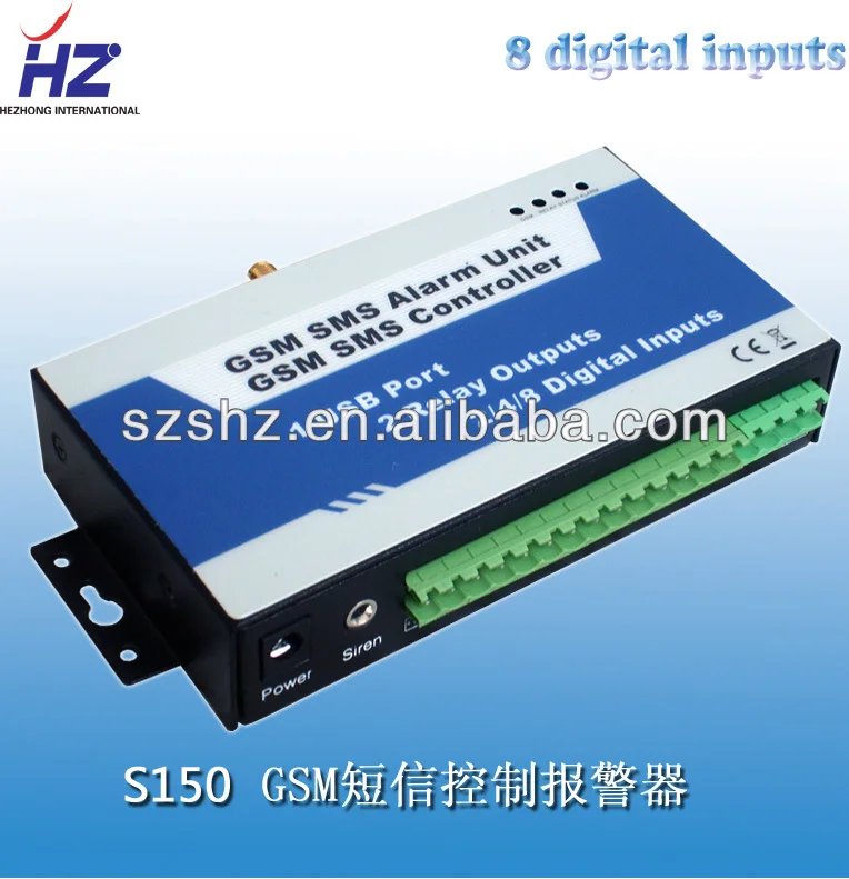 Free shipping the GSM SMS controller with 8 Ports detector S150 for ...