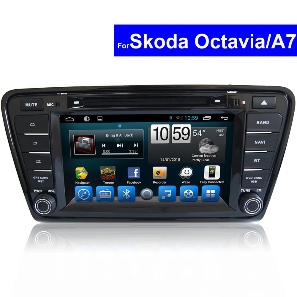 1024*600 Double Din Car Stereo for Skoda Octavia Car DVD Player GPS ...