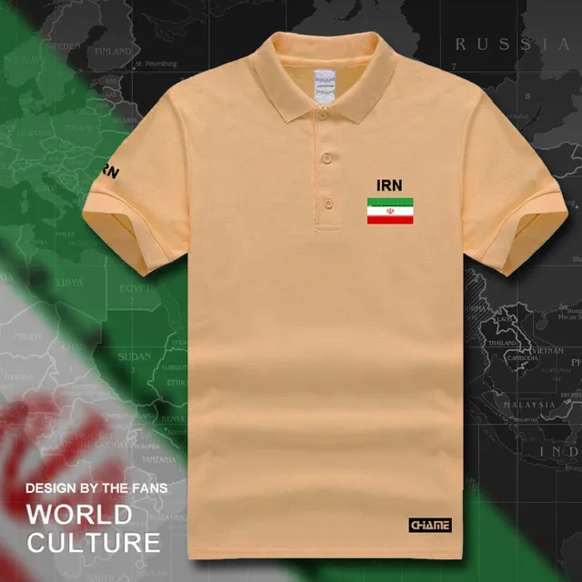 Iran Islamic polo shirts men short sleeve white brands printed for ...