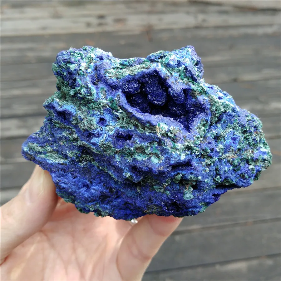 Natural Blue Azurite Stone Green Malachite Rough Healing Stone Azurite ...