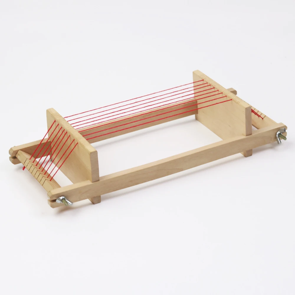 Mini Child Wooden Handmade Loom Household Knitting Machine Toy Weaving ...