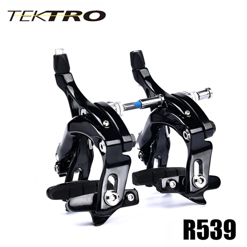 Tektro r539ロードバイクcブレーキキャリパー軽量ロングアームブレーキ用に設計され大きなタイヤでクイックリリース安全ロック320グラム/ペア