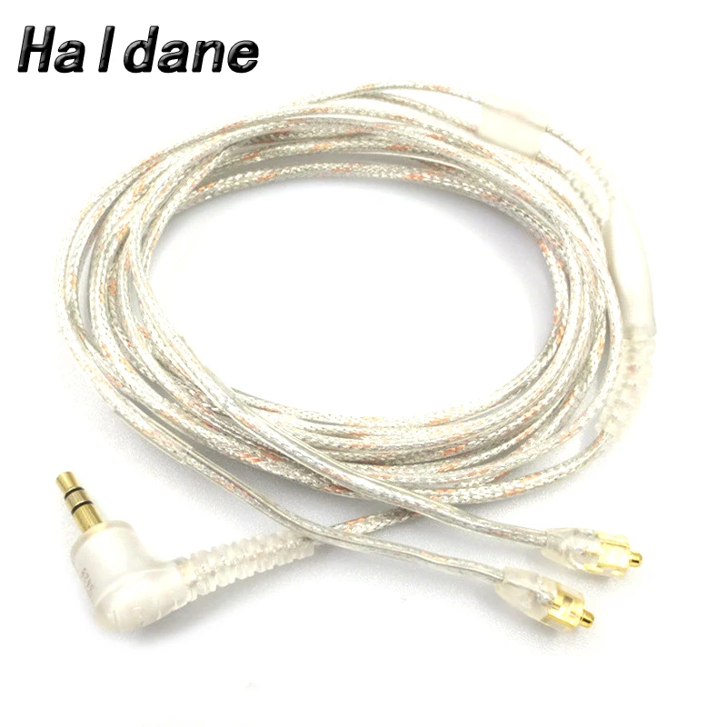 Haldane 1.6m DIY MMCX 케이블, SE535, SE215, UE900, W40, SE425 용 구리 업그레이드 ...