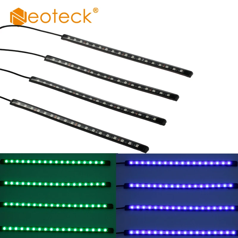 Neoteck 12V Car Interior RGB LED Strip Light Neon Interior Light ...