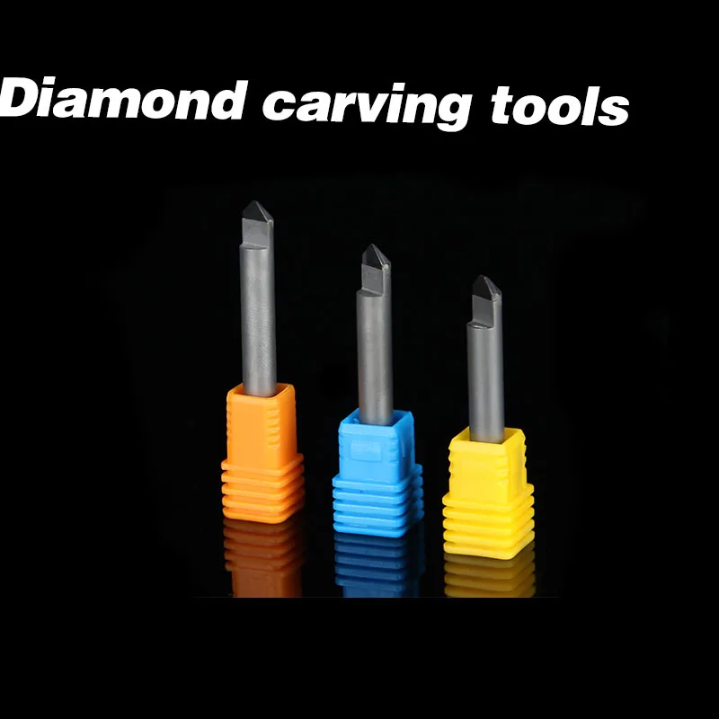 Stone1PCS SHK 6mm PCD CNC Carving Tools Diamond Router Bits Stone ...