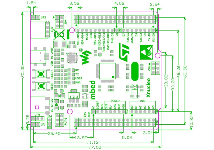 Stm32 Nucleo F401re Pinout Specs Datasheet 53 Off