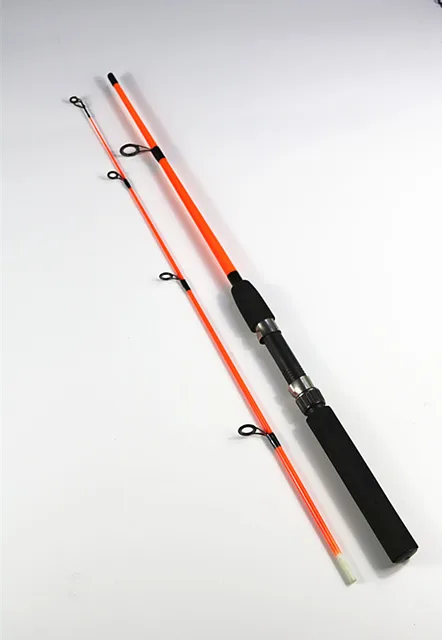 1.2m Fluorescent Orange Color Solid Fiberglass Fishing Rod-in Fishing ...