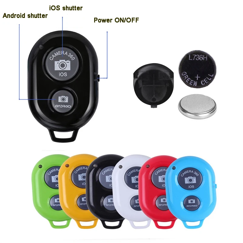 Universal Bluetooth Selfie Timer Shutter Button for iPhone 7 selfie ...