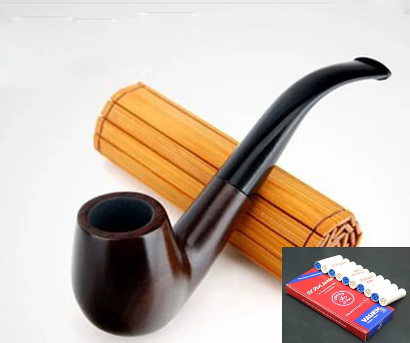 16 Tools New Traditional Handmade Nature Ebony Wood Tobacco Smoking ...