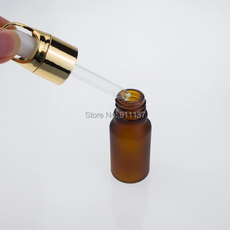 100pcs glass empty 10 ml dropper bottle for essential oils, amber 10ml ...