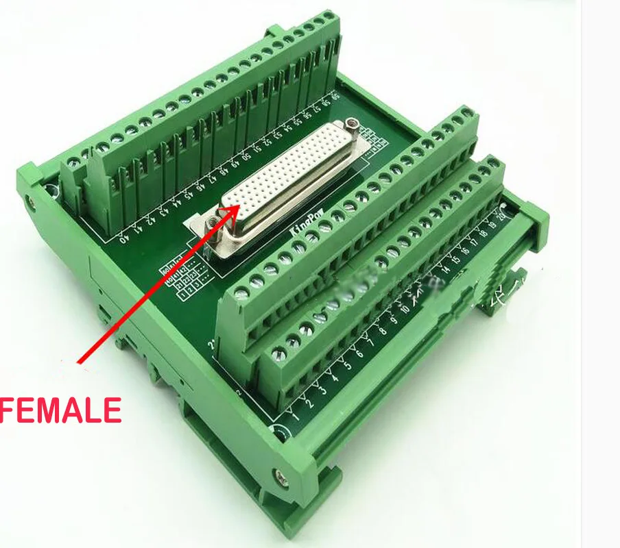 78 pins DB78 D SUB DR 78 Male Female Terminal PCB Module Breakout Board ...