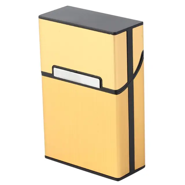 Portable Cigarettes Slim Aluminum Cigarette Case Cigar Tobacco Holder ...
