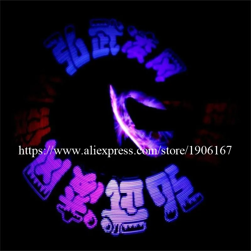 One Pair 40 Pixels Poi Full-color Led Stick Programmable Nunchuck Usb ...